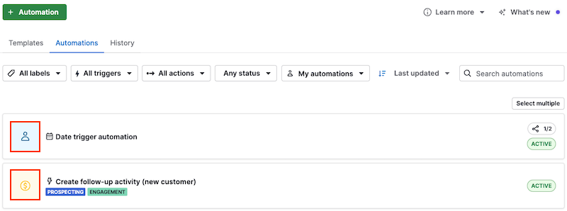 Automations: date triggers - Knowledge Base | Pipedrive